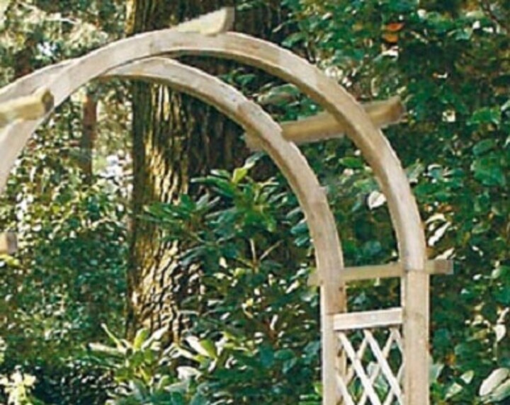 Round Top Rose Arch | Products | Fountain Timber