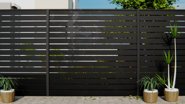 DuraPost Sleek Aluminium Screen Panel | Products | Fountain Timber