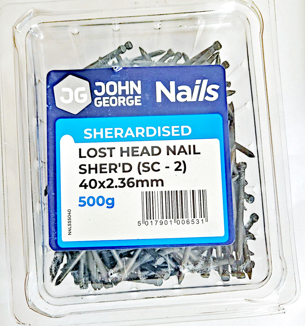 Sherardised Lost Head Nails