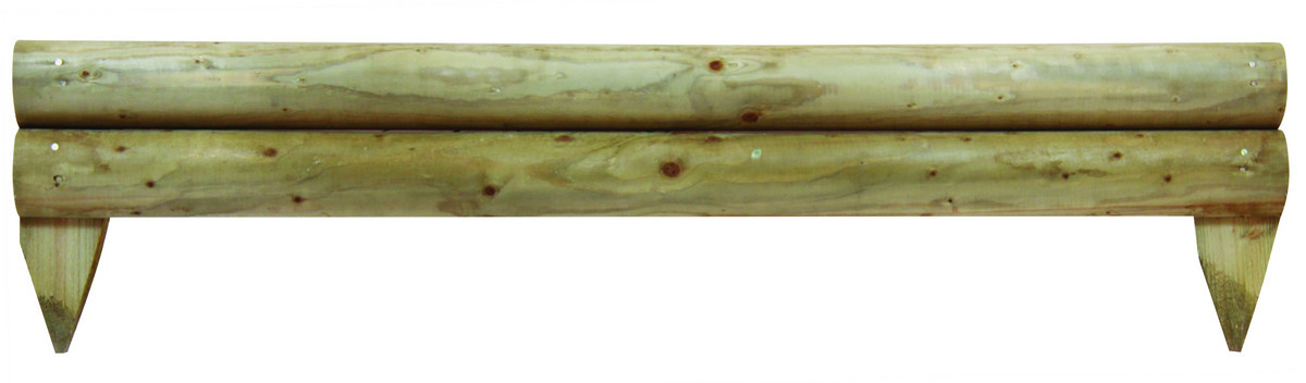 Garden Wood Log Borders Border Roll 1.8m X 15cm Fencing, Garden